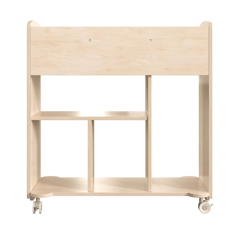 Bright Beginnings Commercial Wooden Classroom Mobile Storage Cart with ...