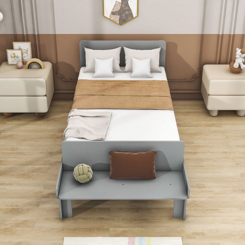 Latitude Run® Platform Bed with Headboard and Footboard Bench | Wayfair