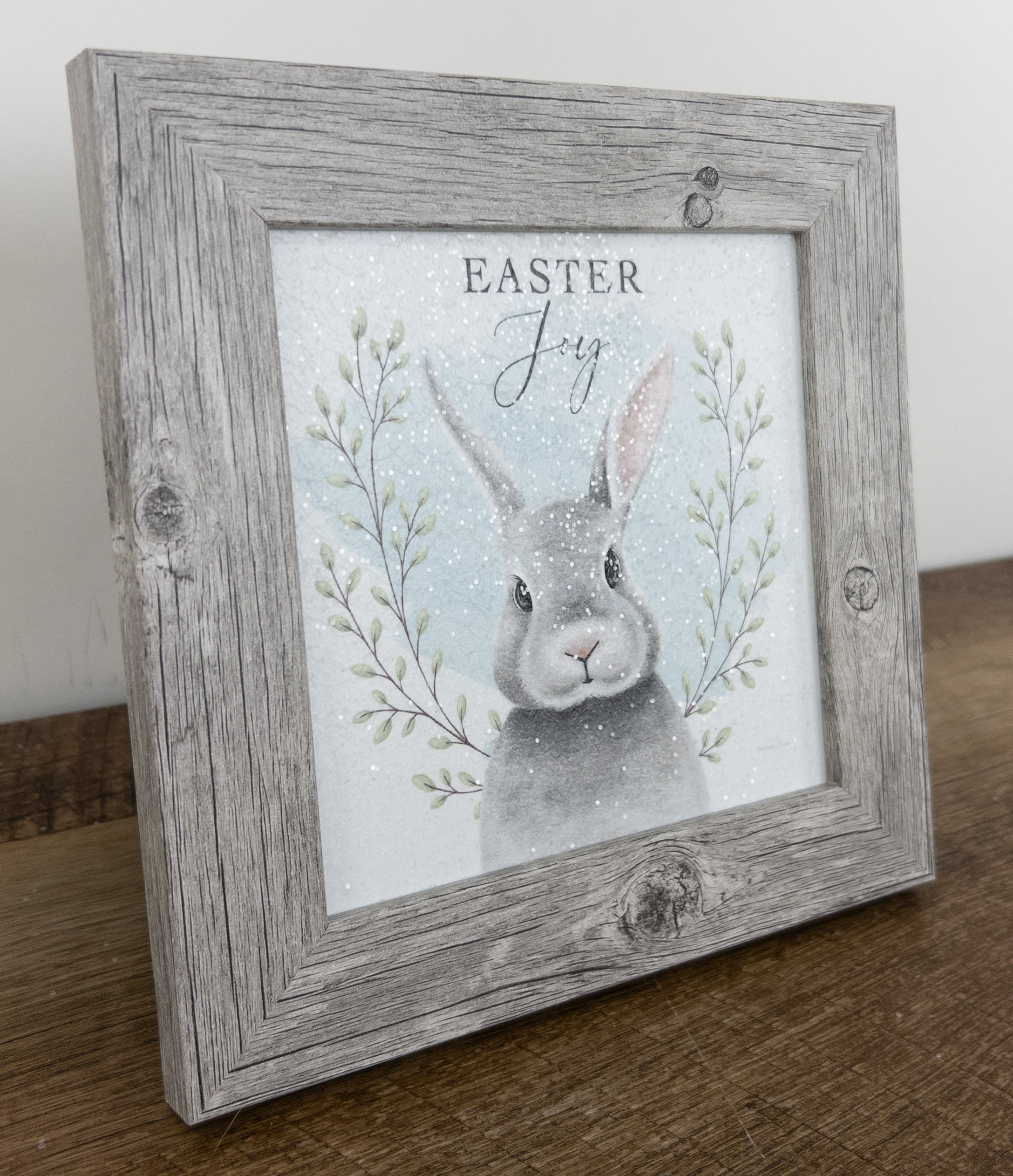 The Holiday Aisle® Easter Joy Bunny Rabbit Spring Framed On Paper ...