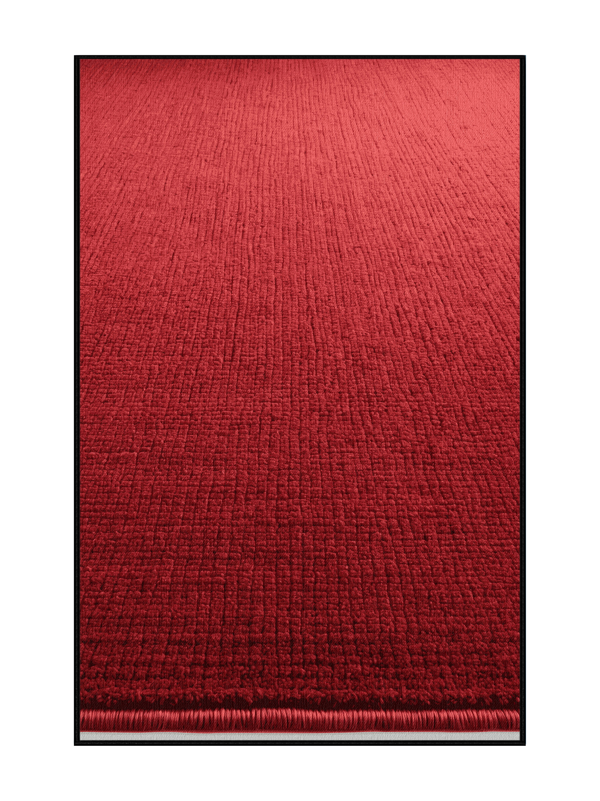 East Urban Home Machine Washable Solid Red Area Rug | Wayfair