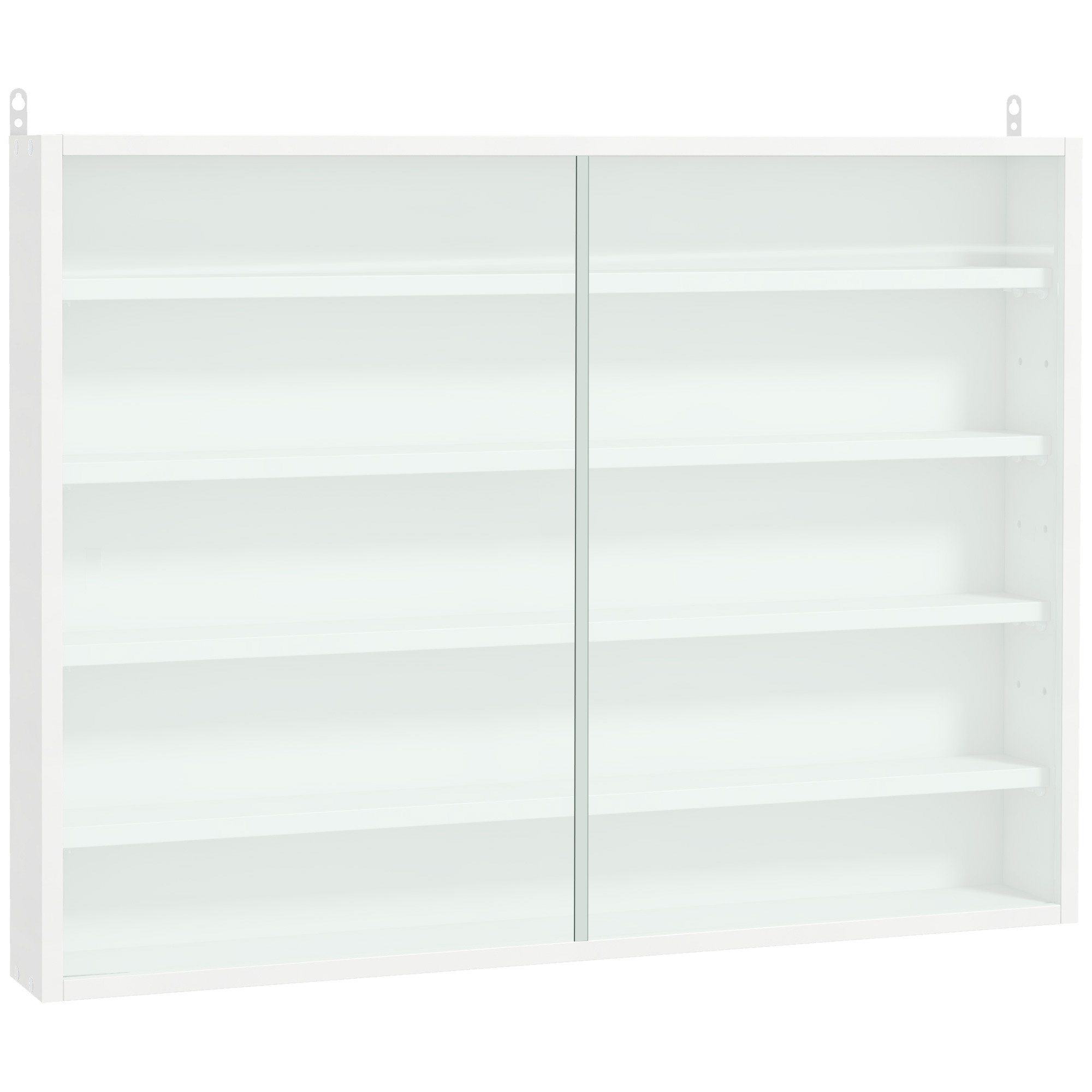 Ebern Designs Display Cabinet, Glass Display Case With 2 Doors And ...
