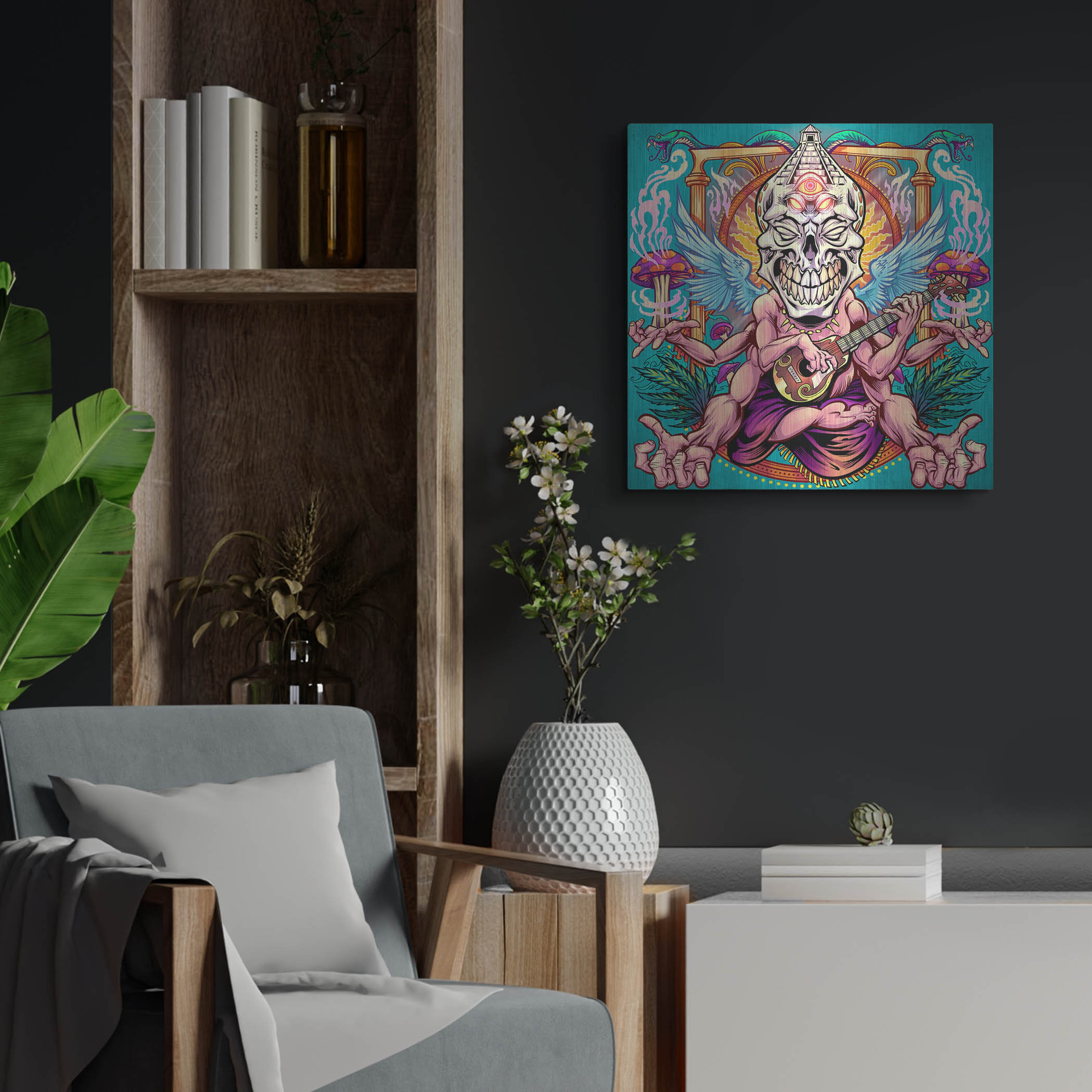 Bungalow Rose 'Psyk-Out Psychedlic' by Flyland Designs, Metal Wall Art ...
