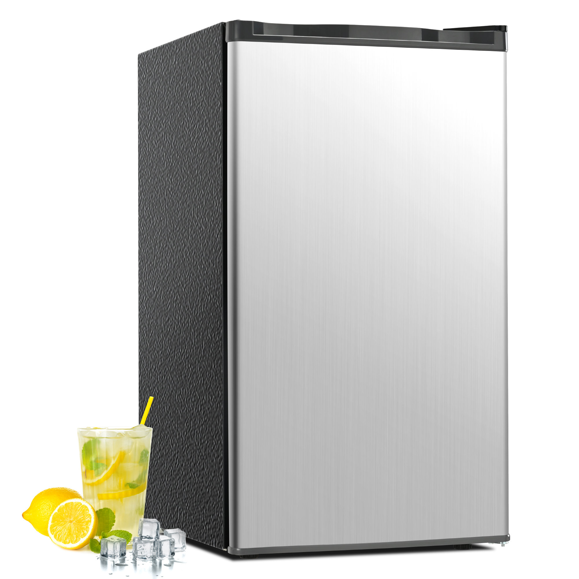 Simzlife 3.2 cu. ft. Freestanding Small Fridge with Freezer for Dorm ...
