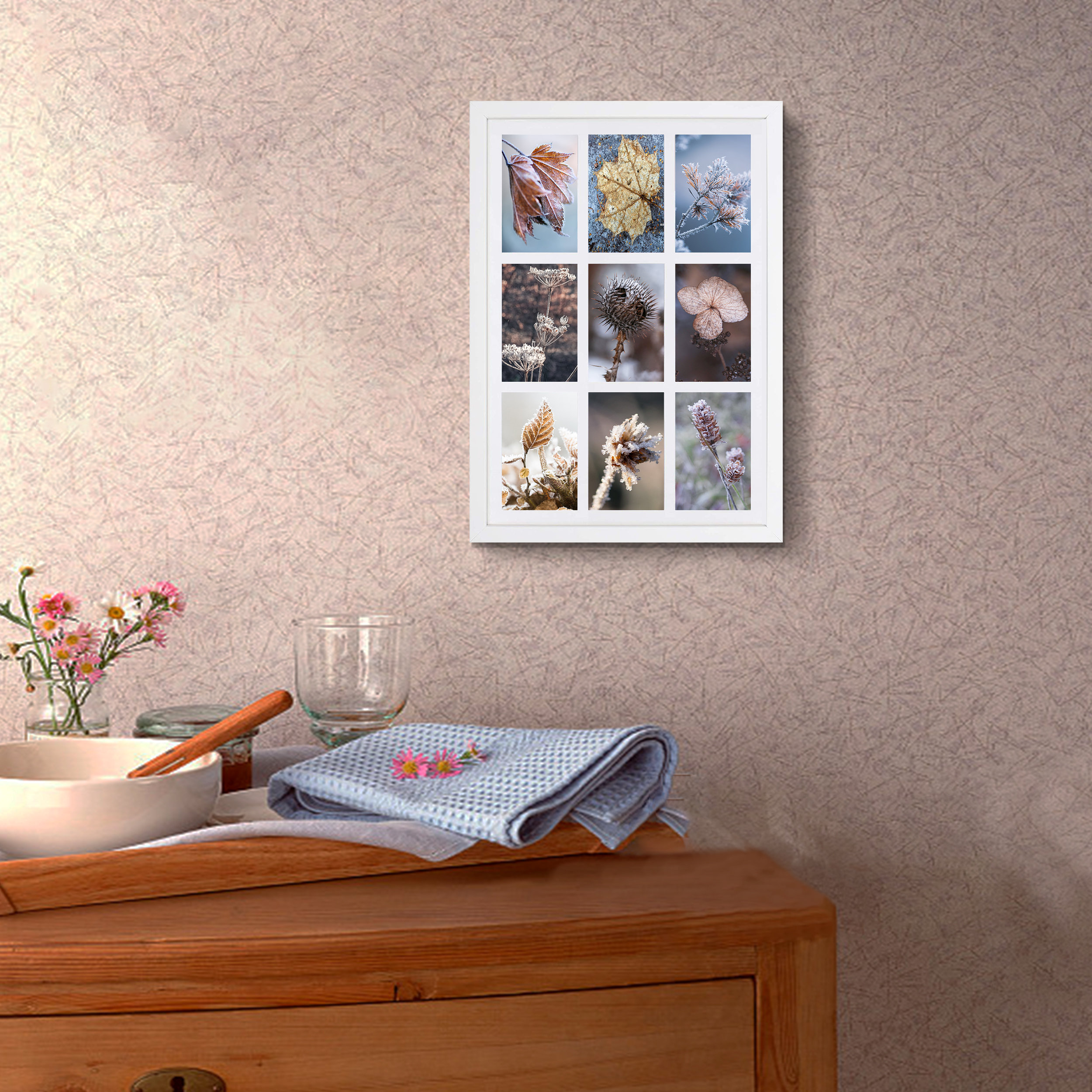 Wade Logan® Atika White Wood Collage Picture Frame with 9 Opening 4x6 ...