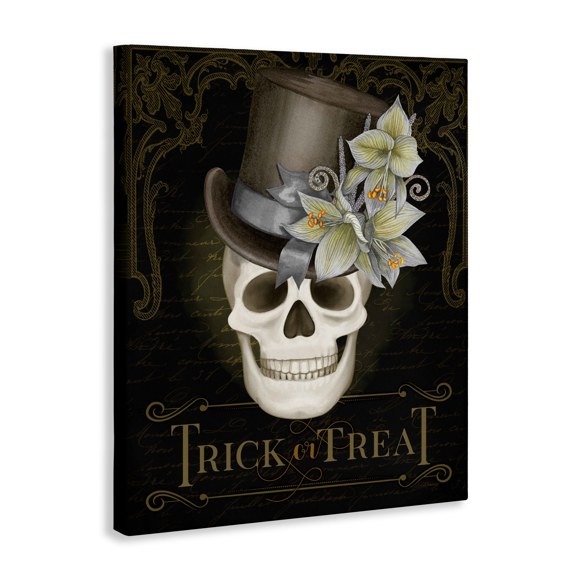 Astoria Grand Toile de crâne squelette «Trick Or Traite», conception ...