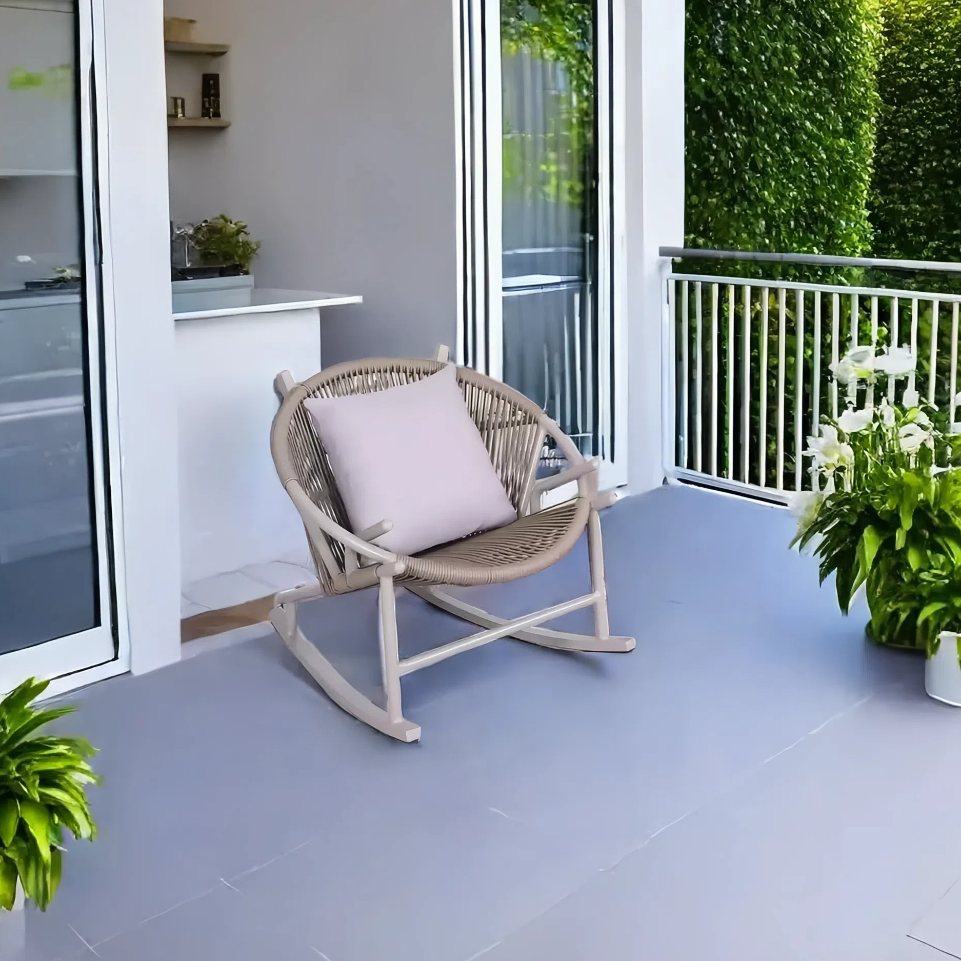 ComfySofa.s Simple balcony casual fashion rocking chair | Wayfair