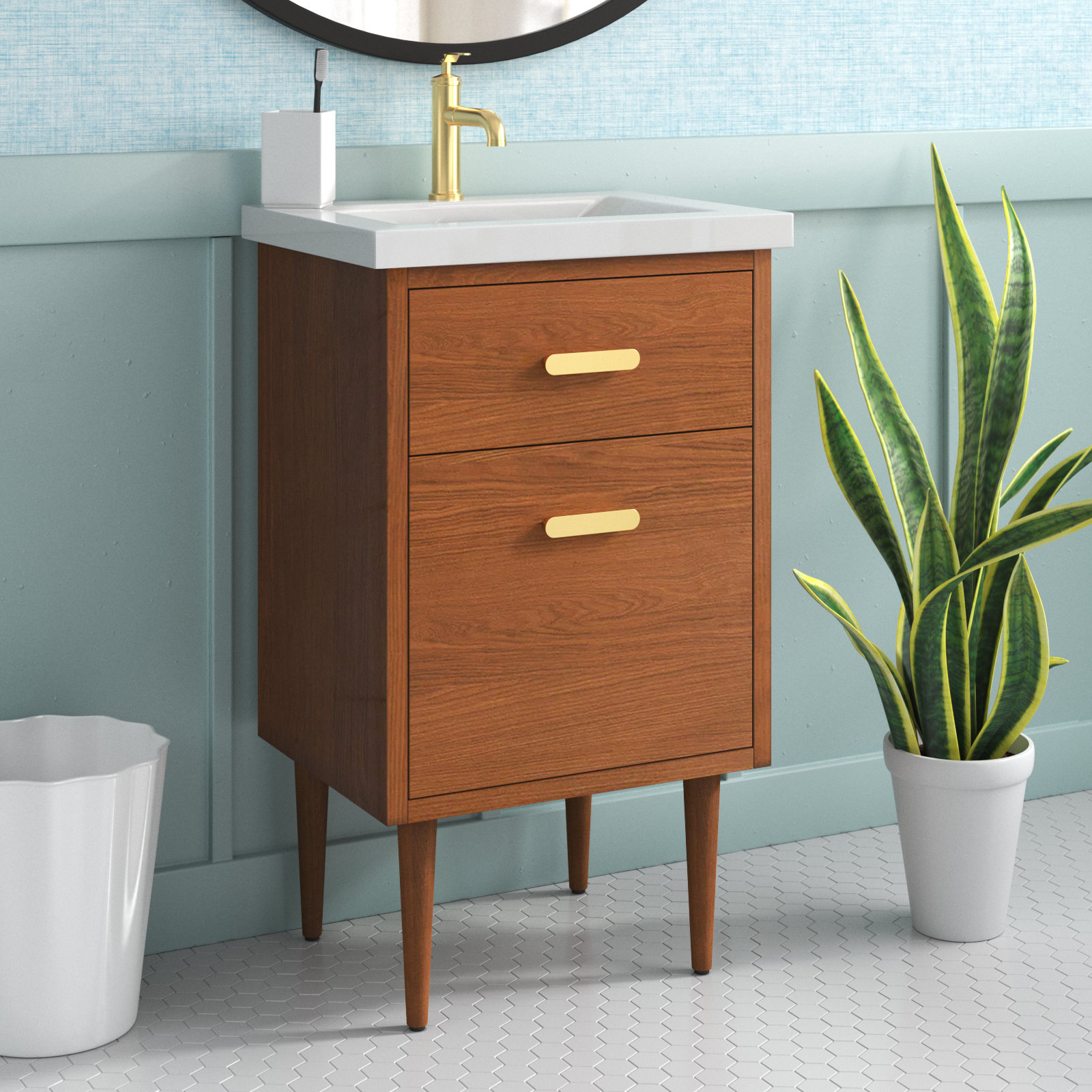 Wade Logan Artemiza 20.5" Single Bathroom Vanity Set & Reviews | Wayfair