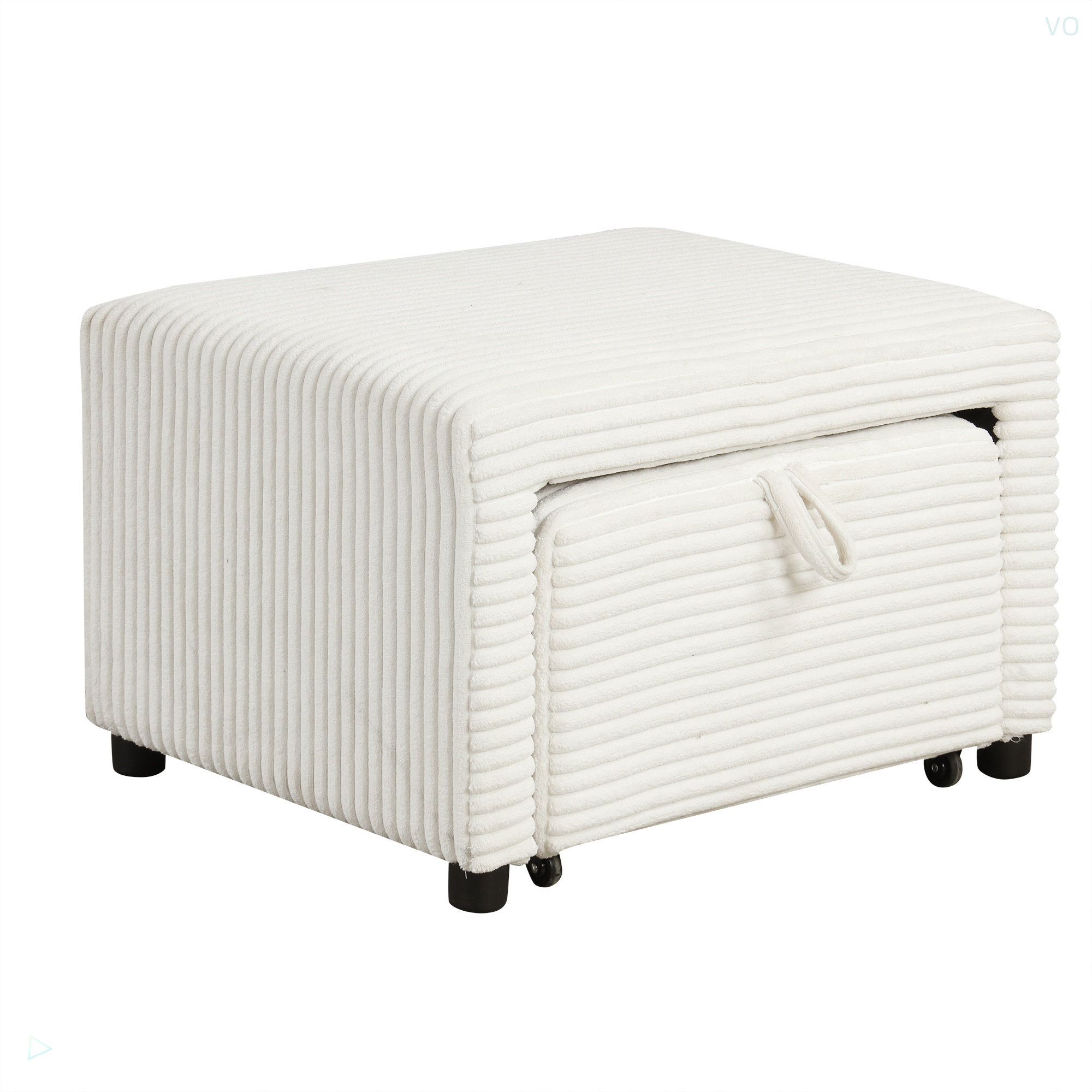 Everly Quinn 94" Sectional Sofa Pull-Out Sofa Bed L-Shaped Sofa With ...