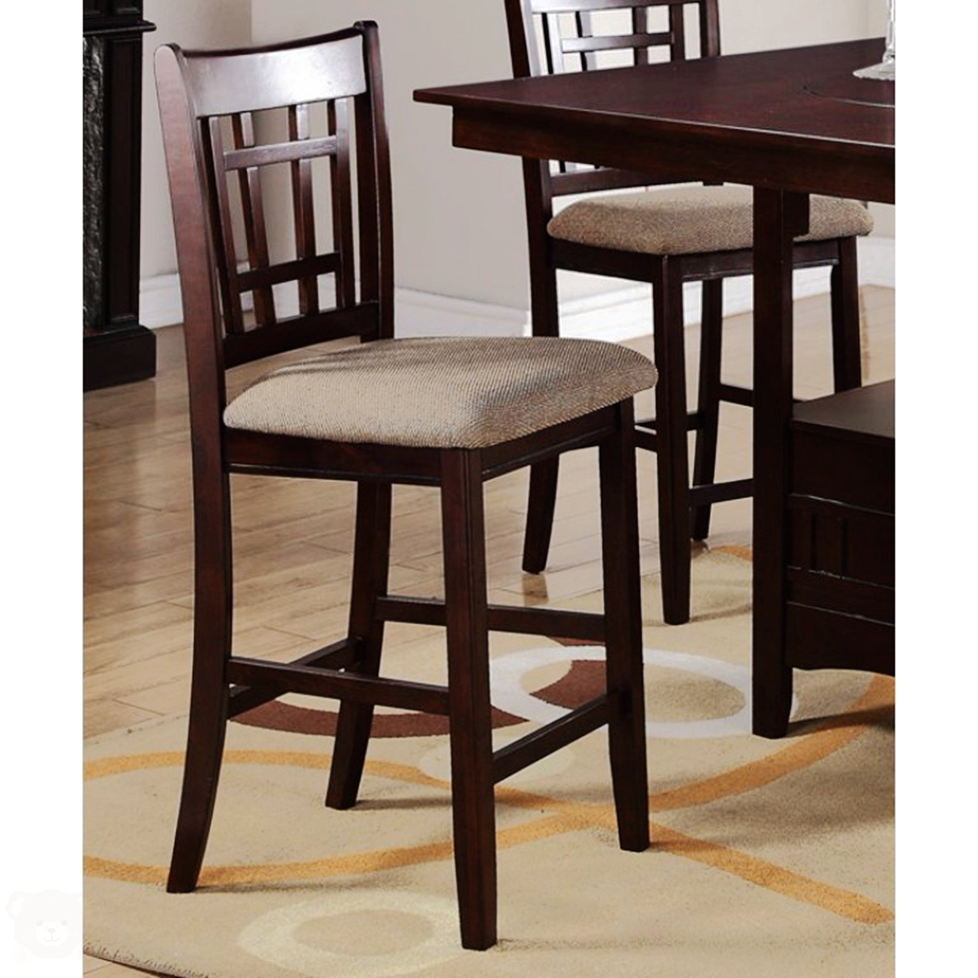 Red Barrel Studio® Set Of 2Pc High Chairs Dining Room Furniture Solid ...