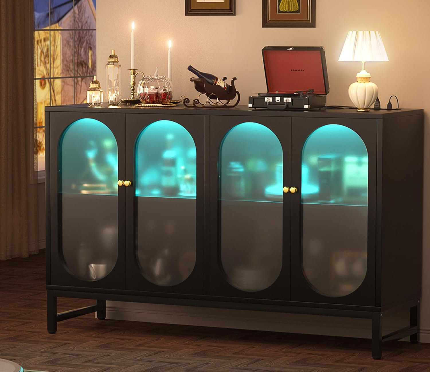 Wrought Studio™ Joaquina 47'' Sideboard Buffet Cabinet with Power ...