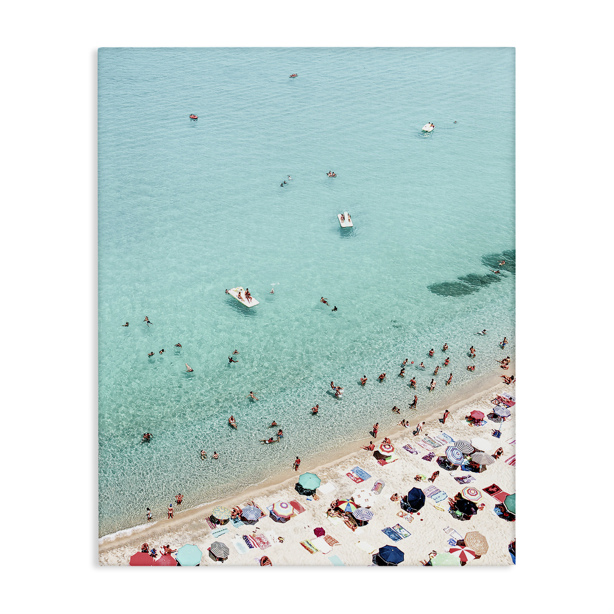 Rosecliff Heights Busy Beach View Canvas Wall Art by Sisi and Seb | Wayfair