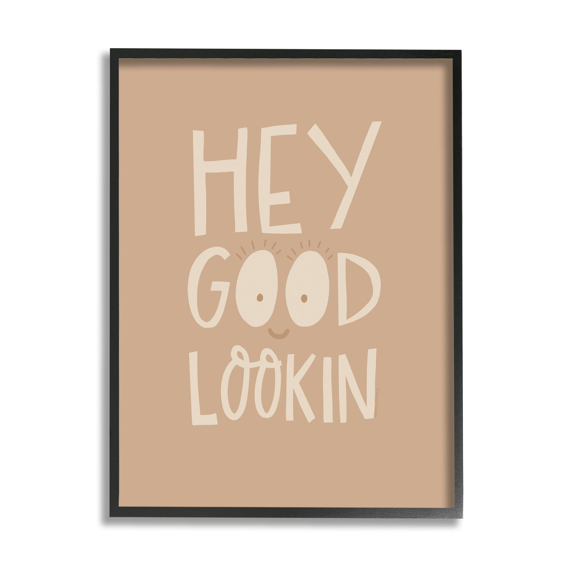 Stupell Industries Hey Good Lookin Phrase Framed On Wood by Rachel ...