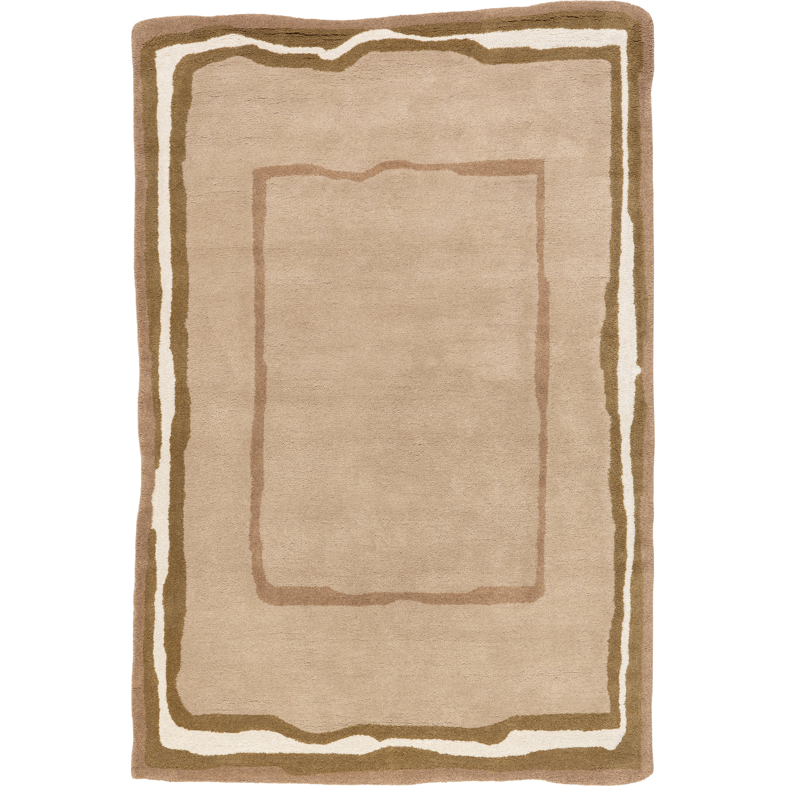 Wade Logan® Contessa Bordered Wool Area Rug | Wayfair