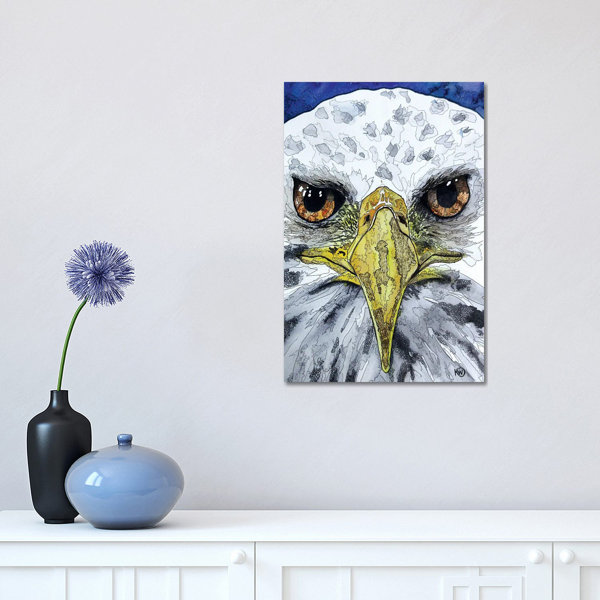 Union Rustic Eagle Eyes by Kim Winberry - Wrapped Canvas Painting ...