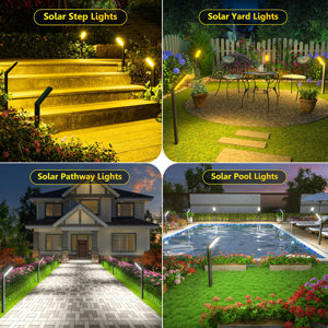 ALHAMBRA Polished Low Voltage Solar Powered Integrated LED Pathway ...