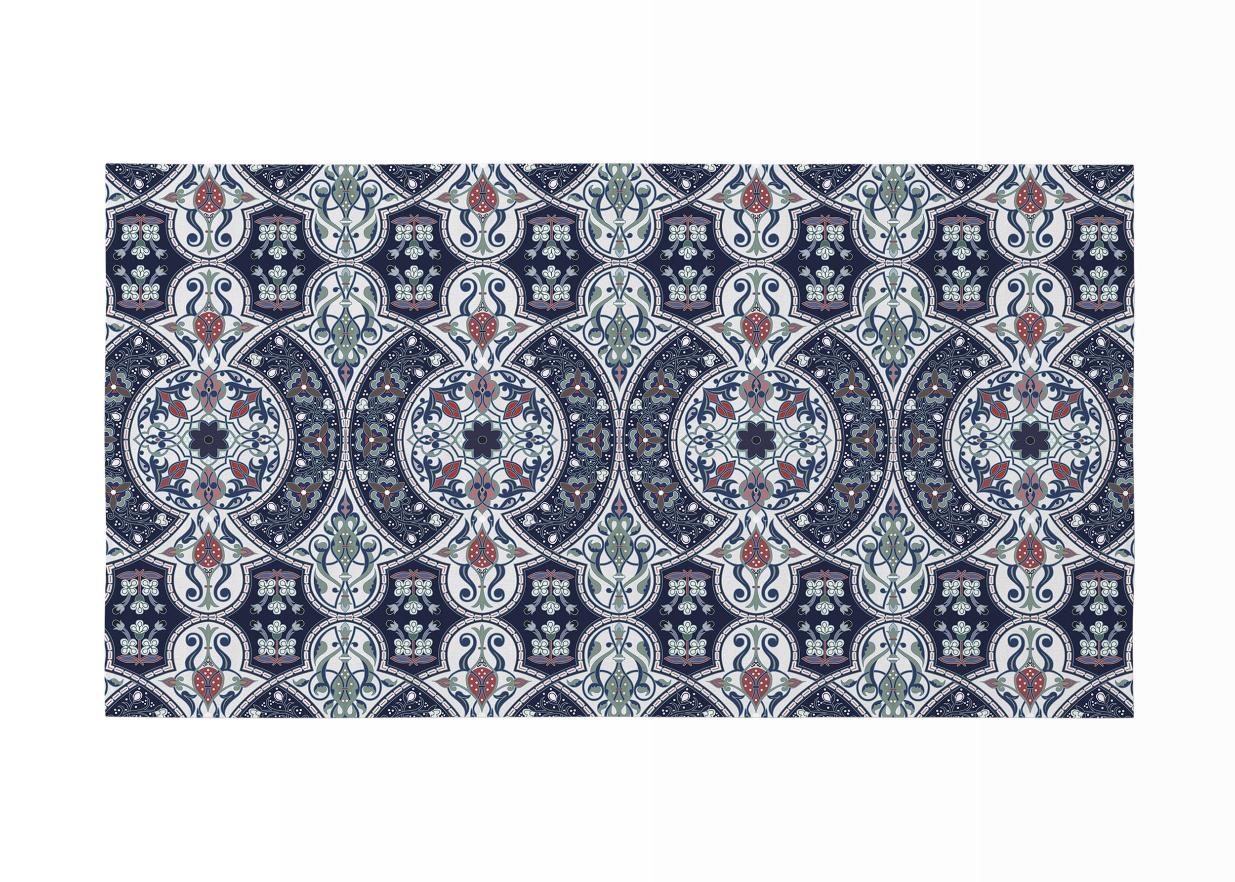 Bungalow Rose Blue And Red Seabron Dornier Rug 84x63 - Wayfair Canada
