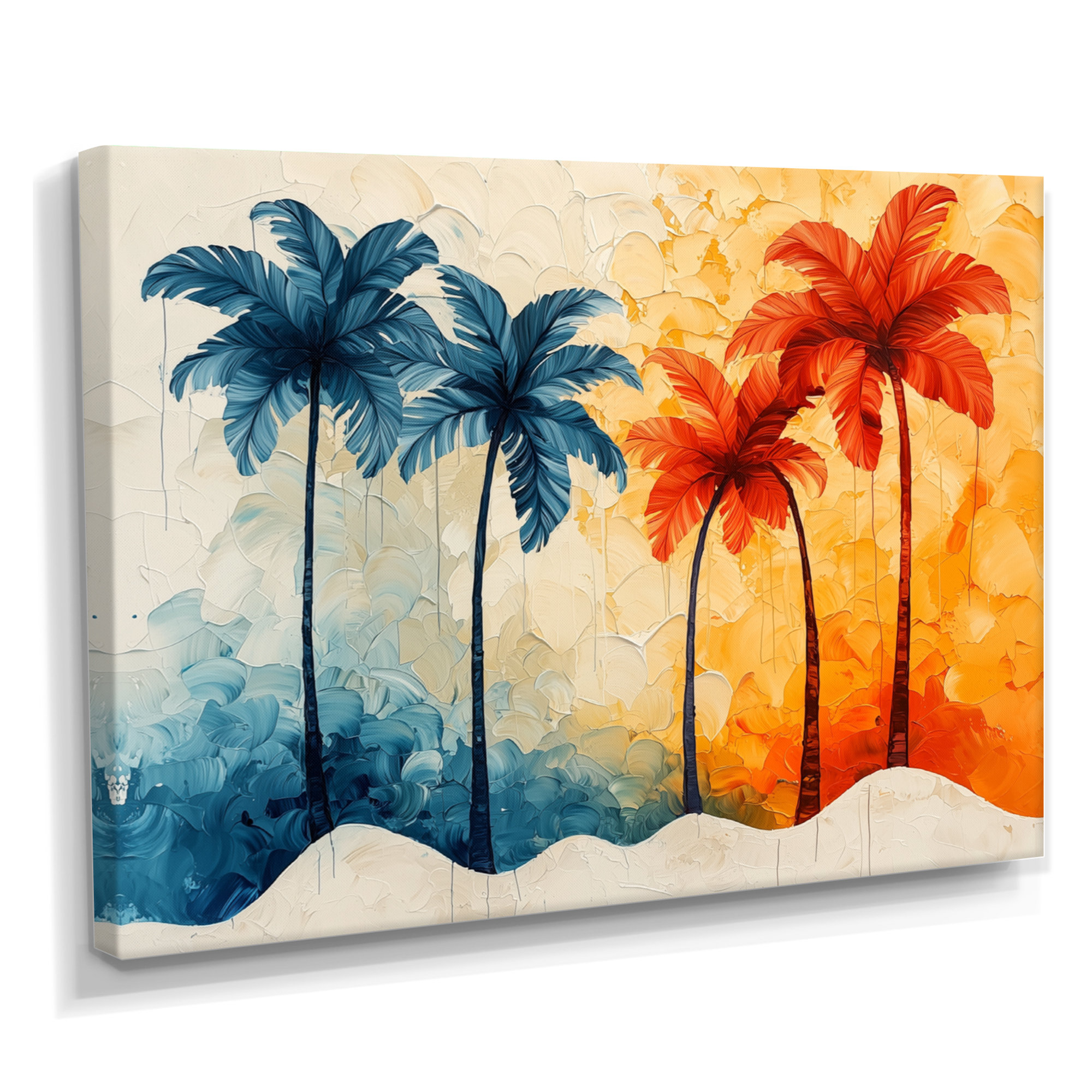 Bay Isle Home™ Ciella Desert Blossom Of Sunrise Colors Plam Trees II ...