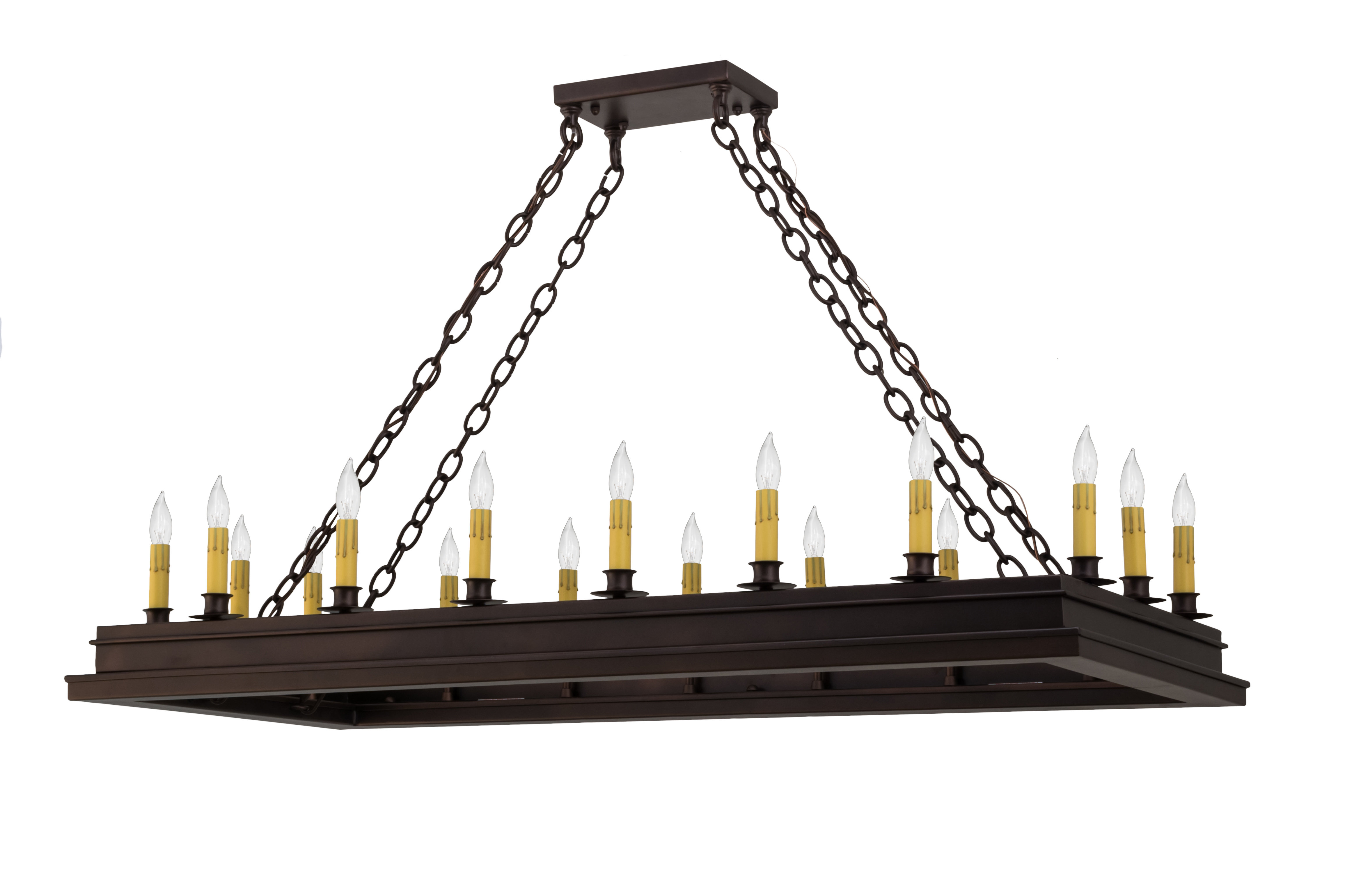 Wildon Home® 48" Long Ambrey 18 Light Oblong Chandelier - Wayfair Canada