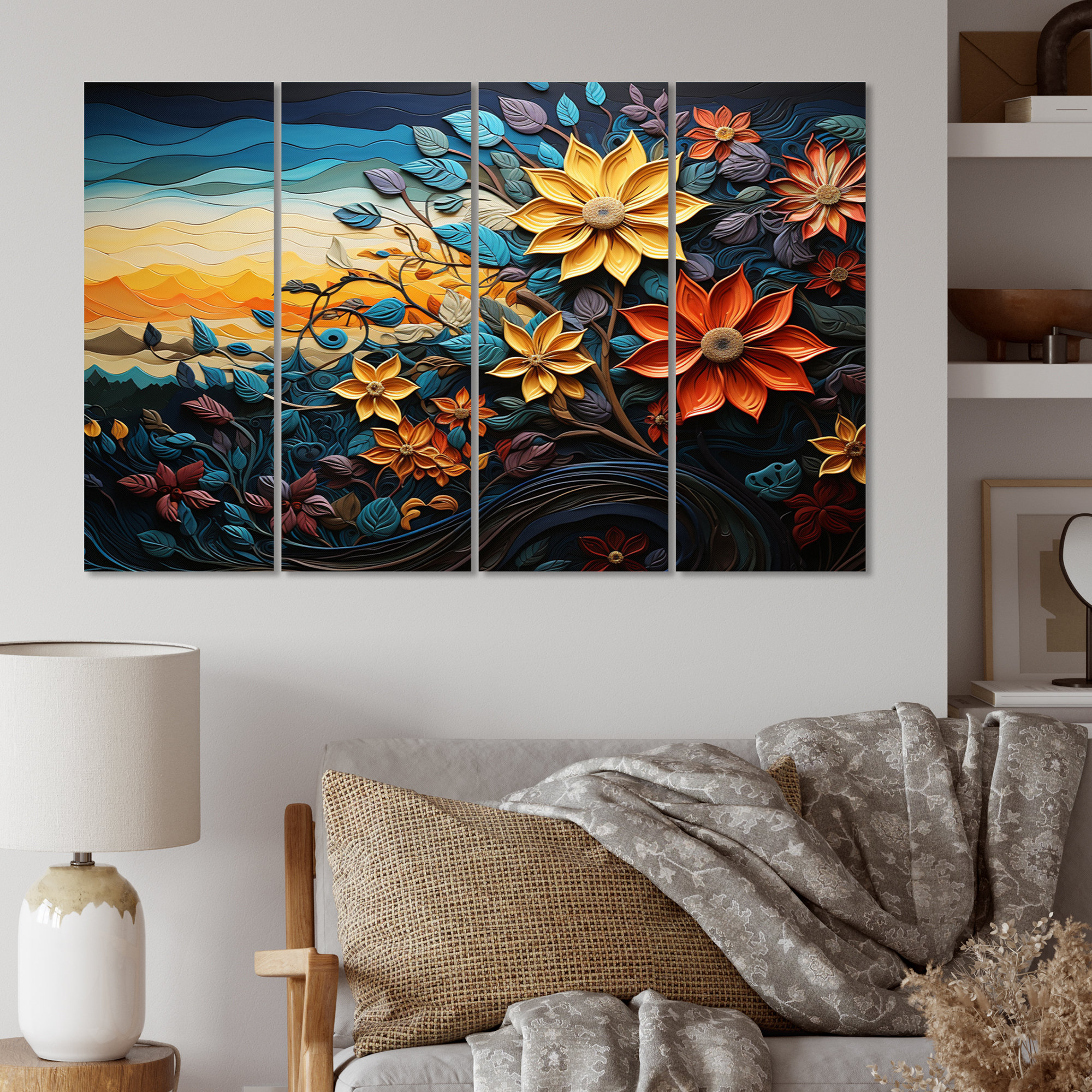 Winston Porter Sian Art Mandala Sky II - Asian Art Canvas Prints - 4 ...