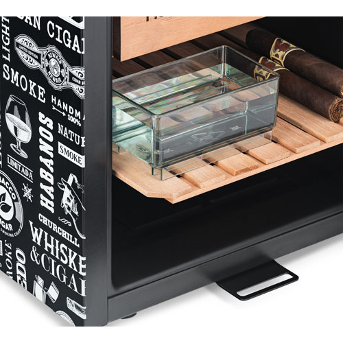 Newair Smoker’s Club Electric Cigar Humidor 250 Count, Spanish Cedar ...