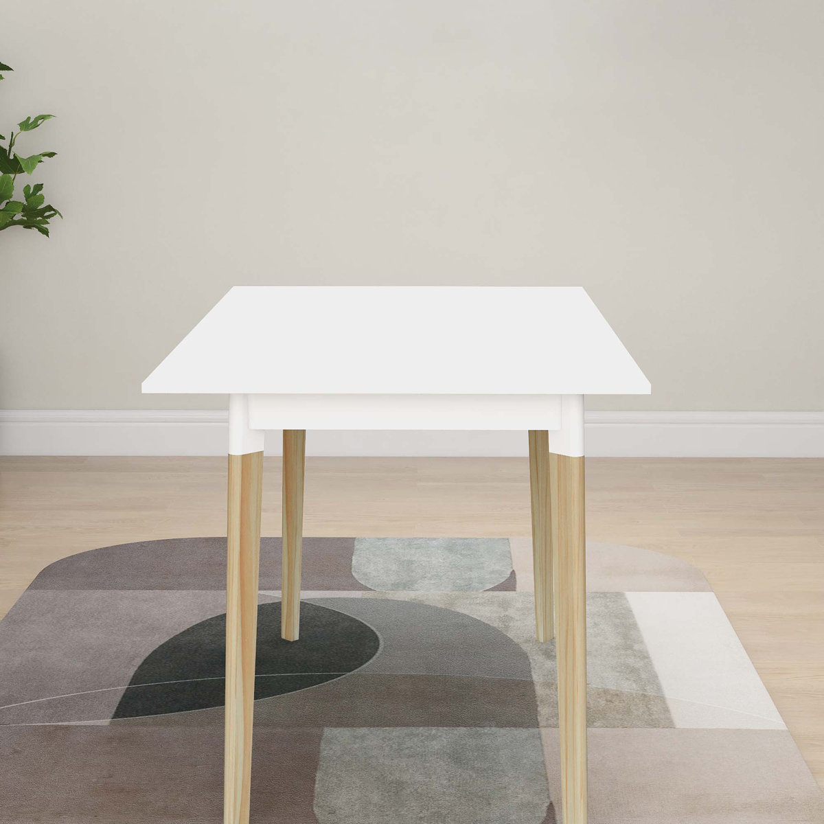 Corrigan Studio® Modern Dining Table, Rectangular Kitchen Table With ...