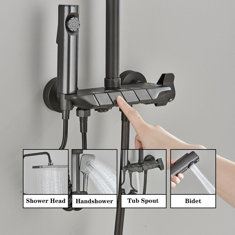 Senlesen Pressure-Balanced (Temperature And Volume) Shower Faucet with ...