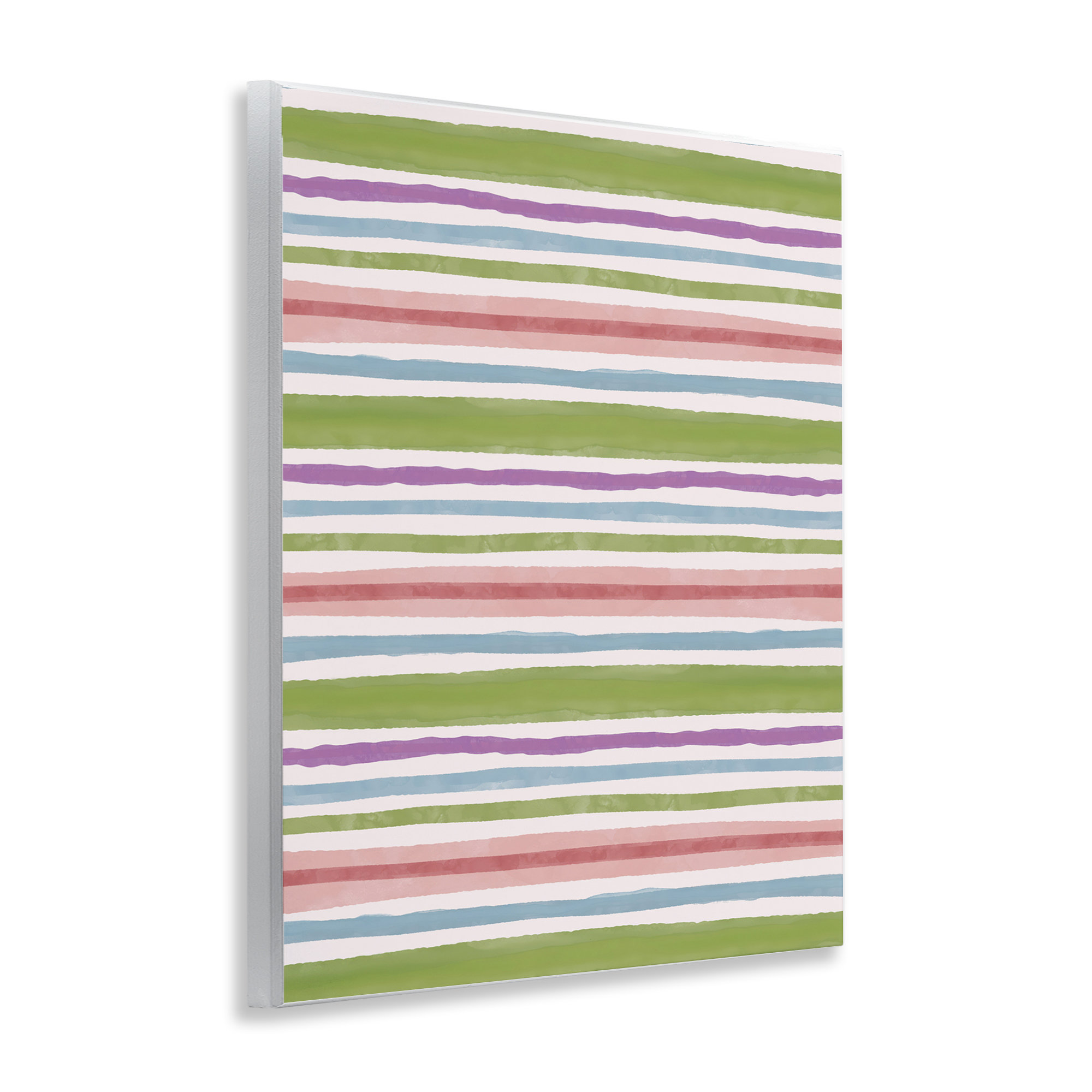 Ebern Designs Fun Stripes Pattern Wall Plaque Art by Nina Muis Surface ...
