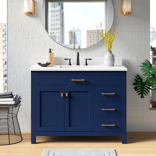 Blue Bathroom Vanities You'll Love | Wayfair