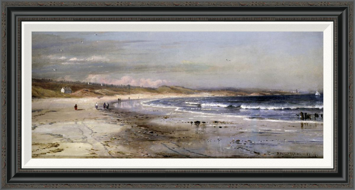 Global Gallery 'Along the Coast' by Edmund Darch Lewis Framed Painting ...