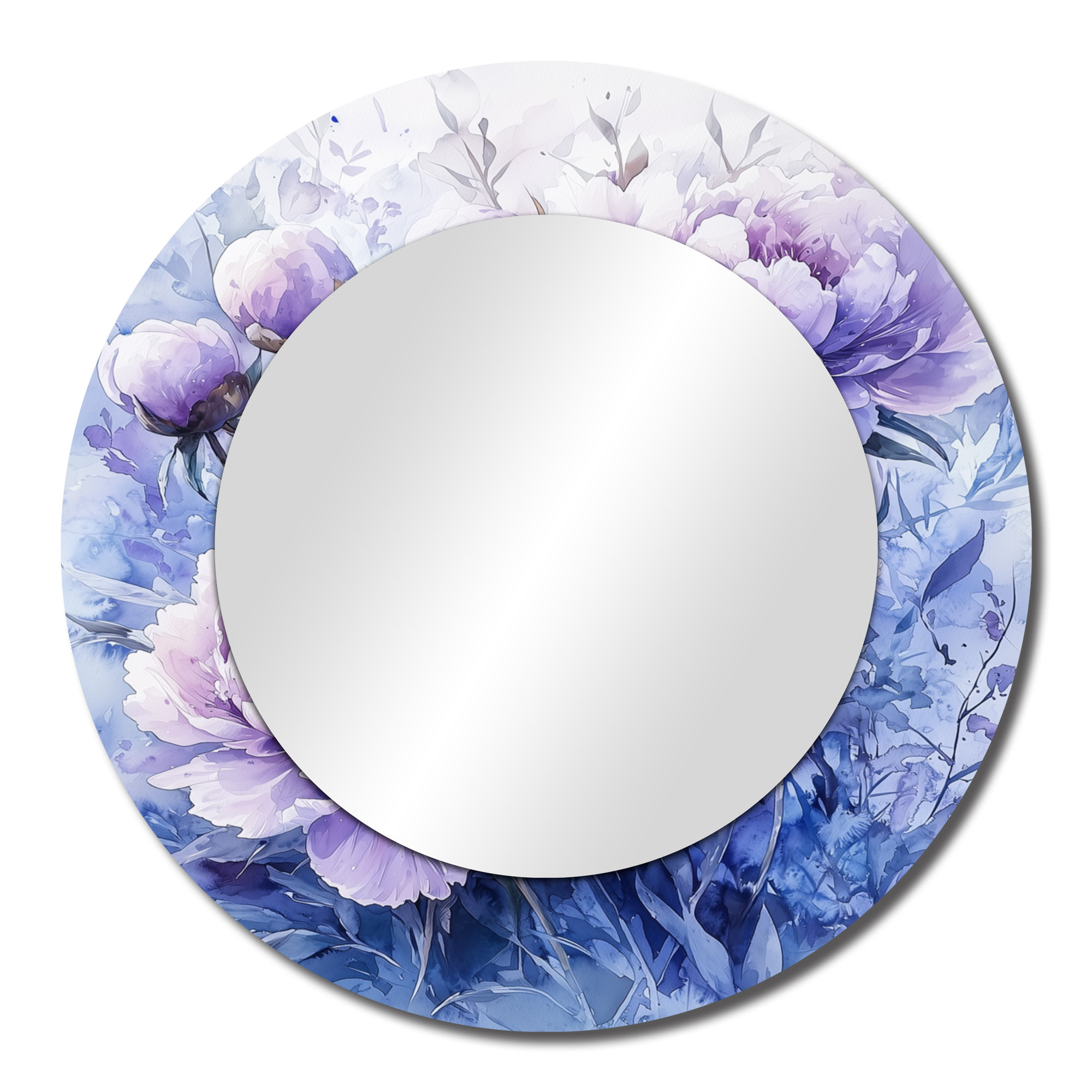 Dakota Fields Lavender Winter Peonies Embrace I - Floral Accent Wall ...