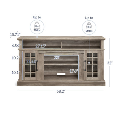 Red Barrel Studio® 58'' Media Console & Reviews | Wayfair