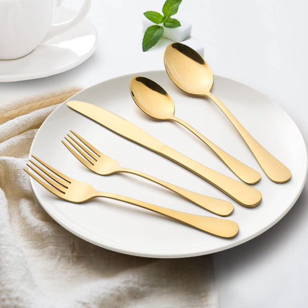 Mercer41 Gearlean Stainless Steel Flatware Set - Wayfair Canada