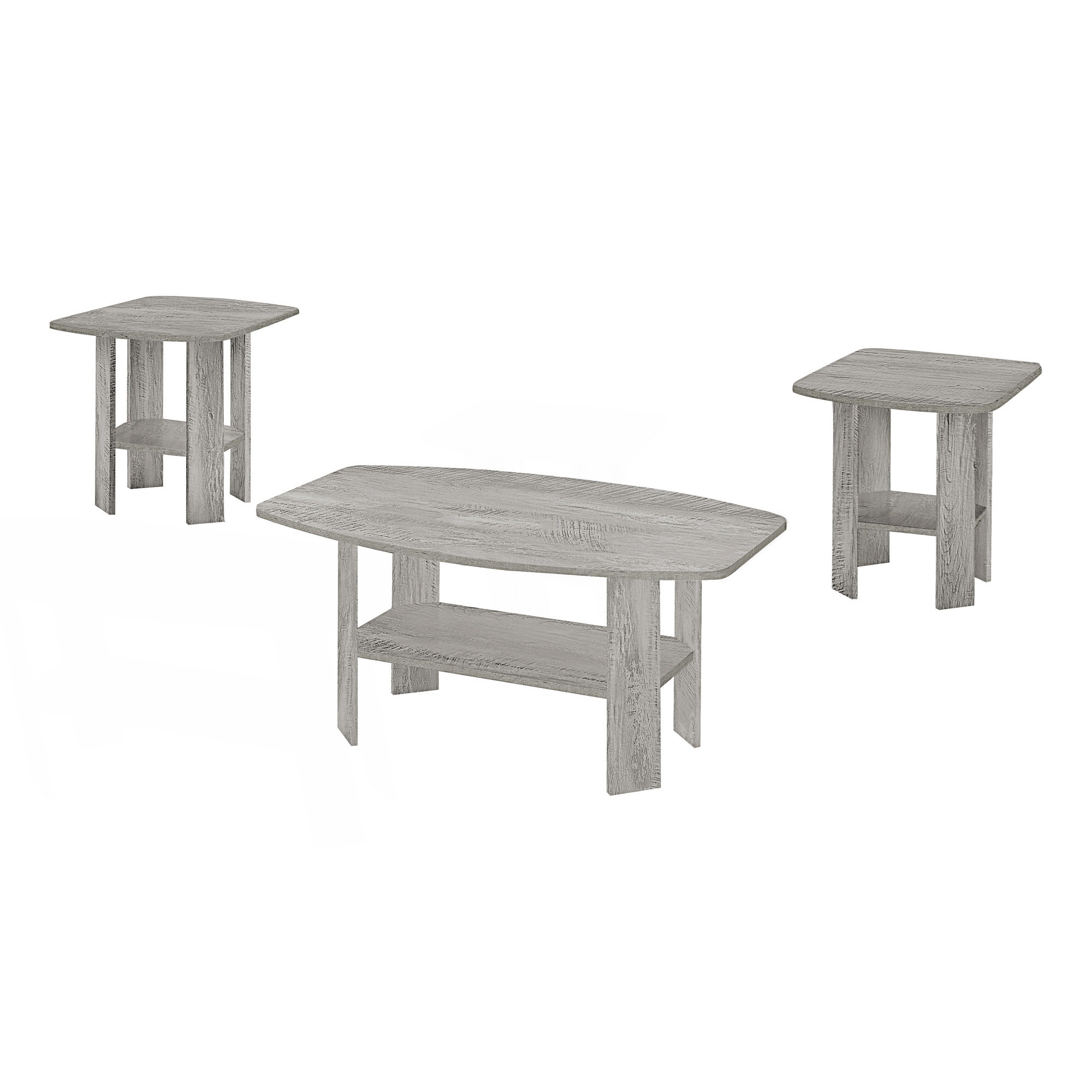 Latitude Run® 3-Piece Set Includes 1 Coffee Table And 2 Matching End ...