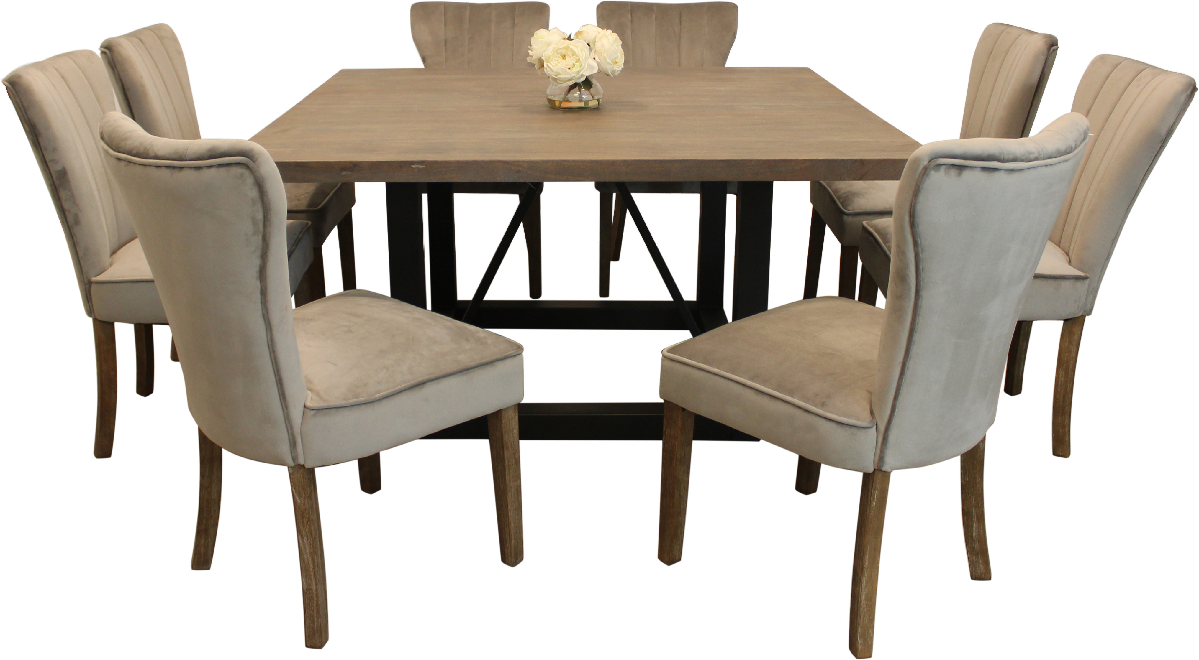 MOTI Furniture Felix 9 - Piece Dining Set & Reviews | Wayfair
