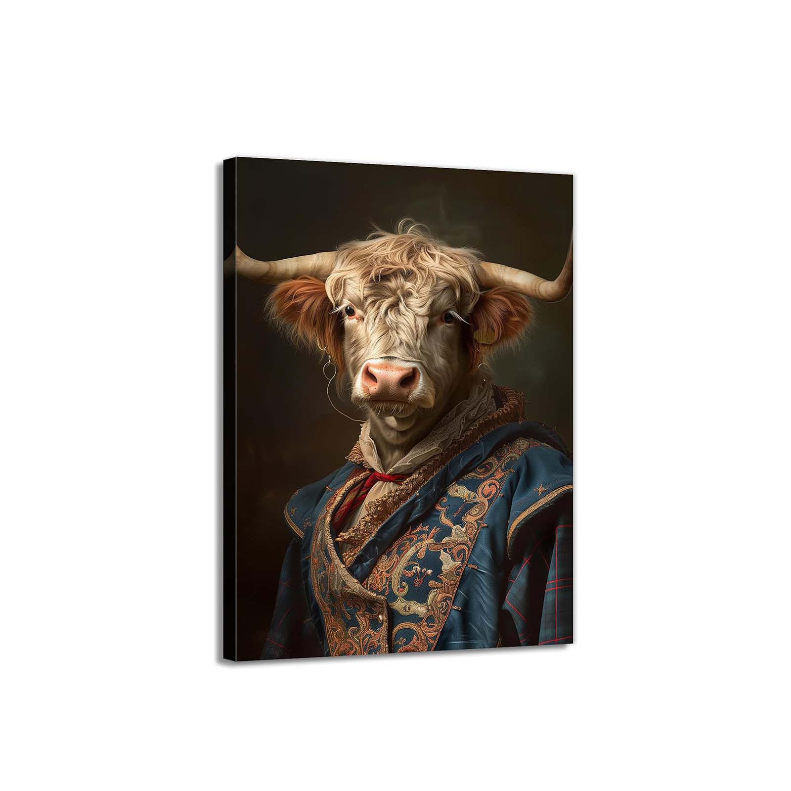 Fleur De Lis Living Vintage Wall Art Royal Animal Poster Medieval ...