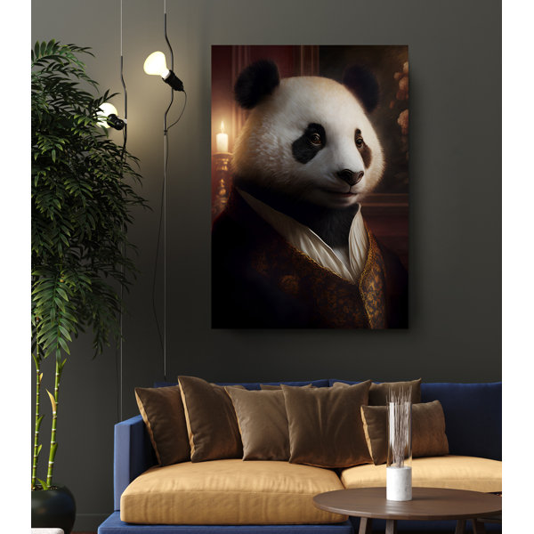Trinx Adviser Panda Mentor Animal Kingdom Motivation Canvas Print Wall ...