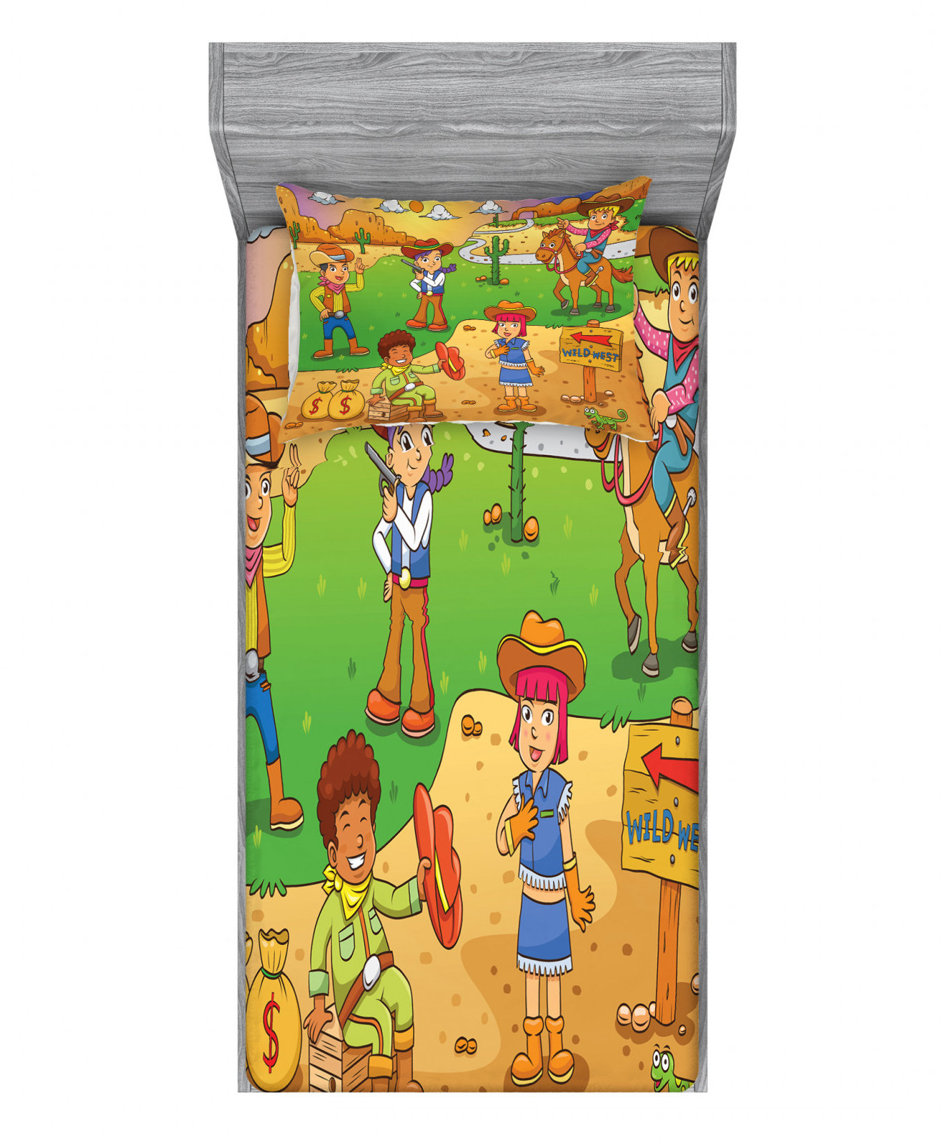 Ambesonne Cartoon Sheet Set | Wayfair