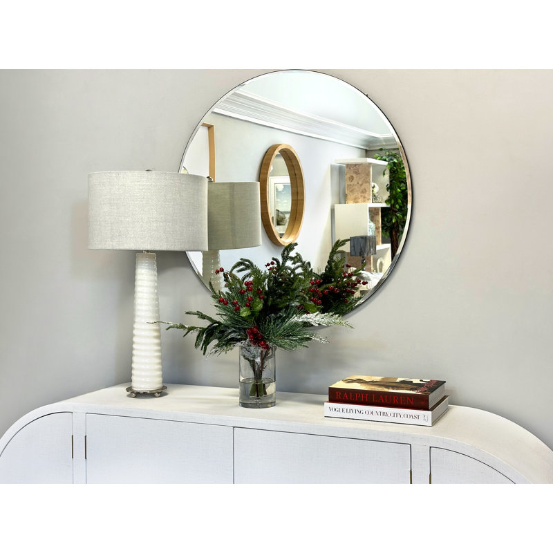 Primrue Quane Evergreen and Berry Holiday Arrangement & Reviews | Wayfair