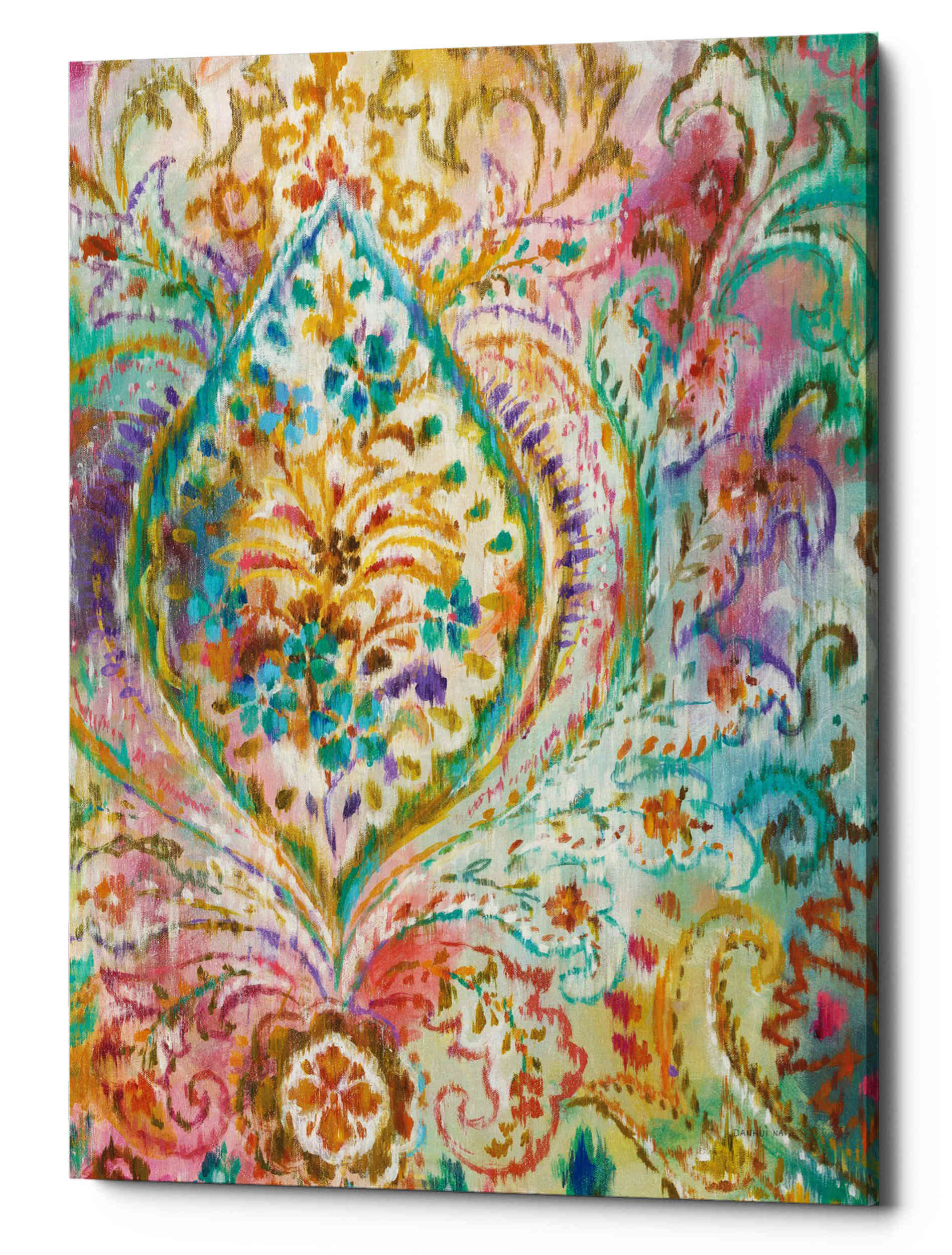 Bungalow Rose " Boho Paisley II " Painting Print on Canvas | Wayfair