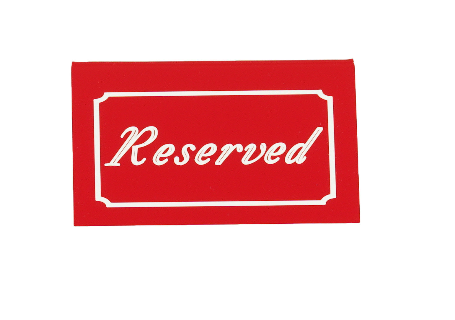 Cal-Mil 5" x 3" Double-Sided "Reserved" Tent Sign | Wayfair