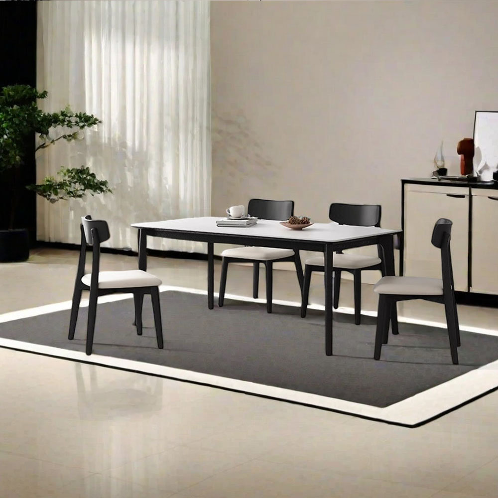 ZKuylo Modern simple rectangular dining table sets. | Wayfair