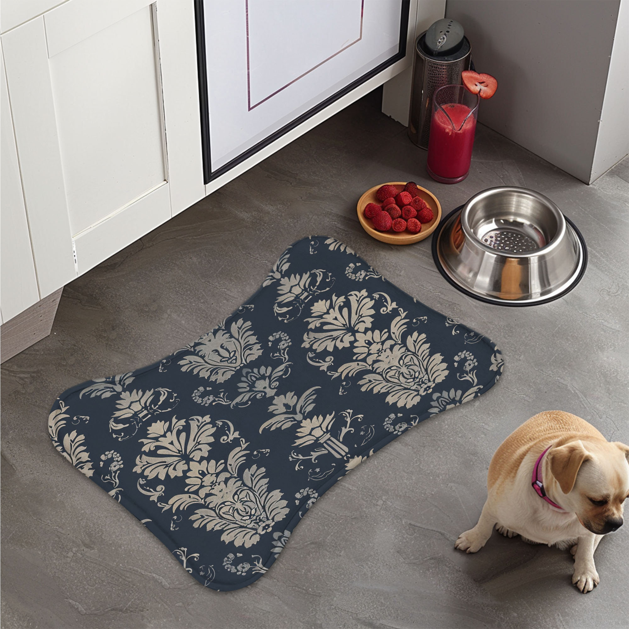 MentionedYou Victorian Designs - 1 Piece Bone Shape Feeding Mat | Wayfair