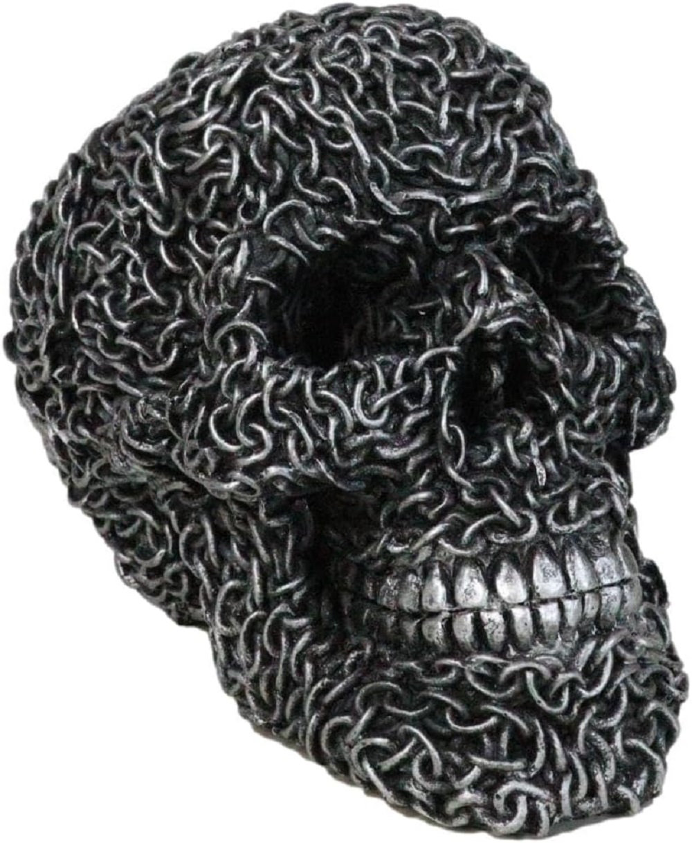 Trinx Gothic Mechanic Motor Chain Link Morphing Cranium Skull Skeleton ...