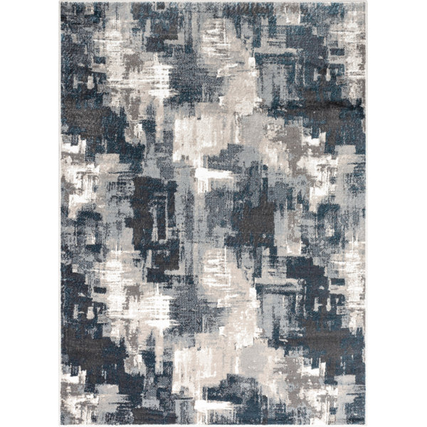 Wade Logan® Verity Lilith Modern Abstract Grey Blue Rug - Wayfair Canada