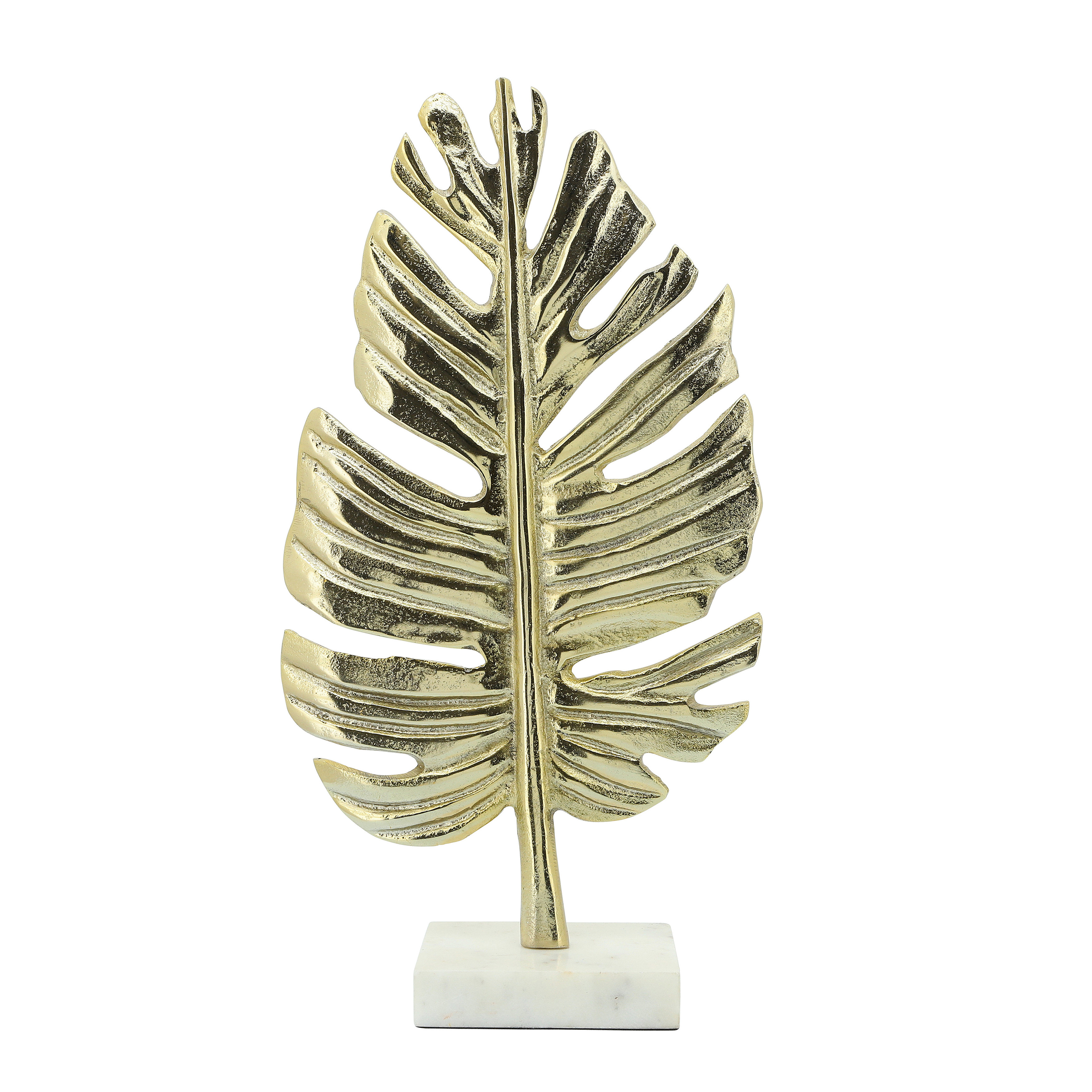 Bay Isle Home™ Metal Palm Leaf Table Decor - Contemporary Glam Art Deco ...