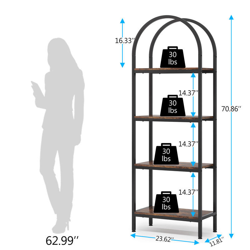 17 Stories 4 Tiers Shelving Racks & Reviews | Wayfair