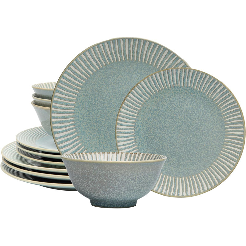 Latitude Run® Ceramic Dinnerware Sets of 12 | Wayfair
