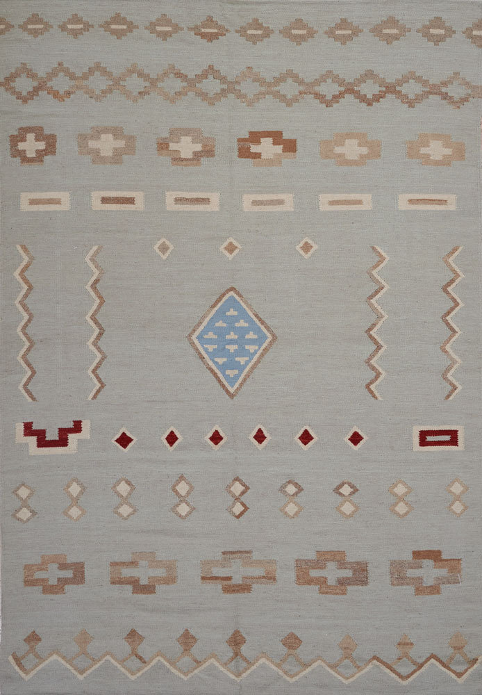 Matt Camron Rugs and Tapestries Handwoven Flatweave Gray/Brown Area Rug ...