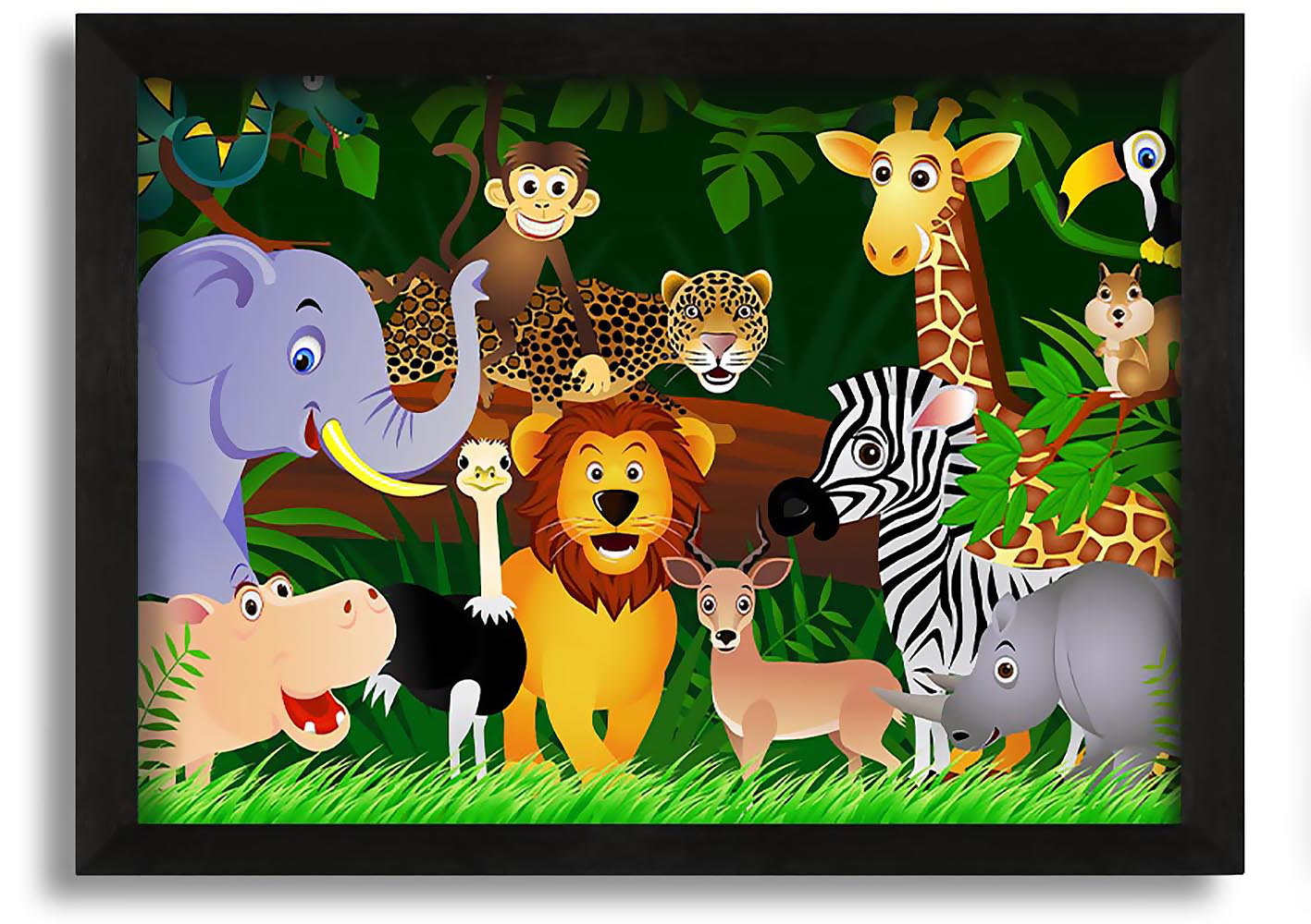 Isabelle & Max Safari Animal Friends 2 - Picture Frame Graphic Art ...
