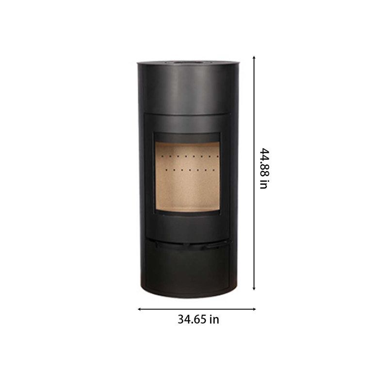 Hart Enjoy life Cylindrical family wood-burning fireplace | Wayfair
